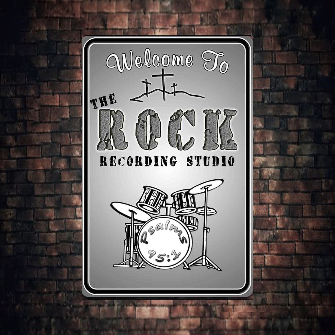 Welcome to the Rock Recording Studio Sign Recording Studio Sign Metal ...