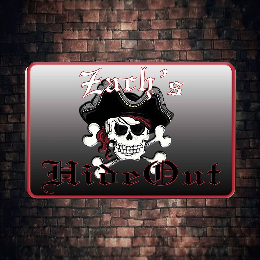 Hideout Room Sign Hideout Sign Metal Door Sign - Etsy