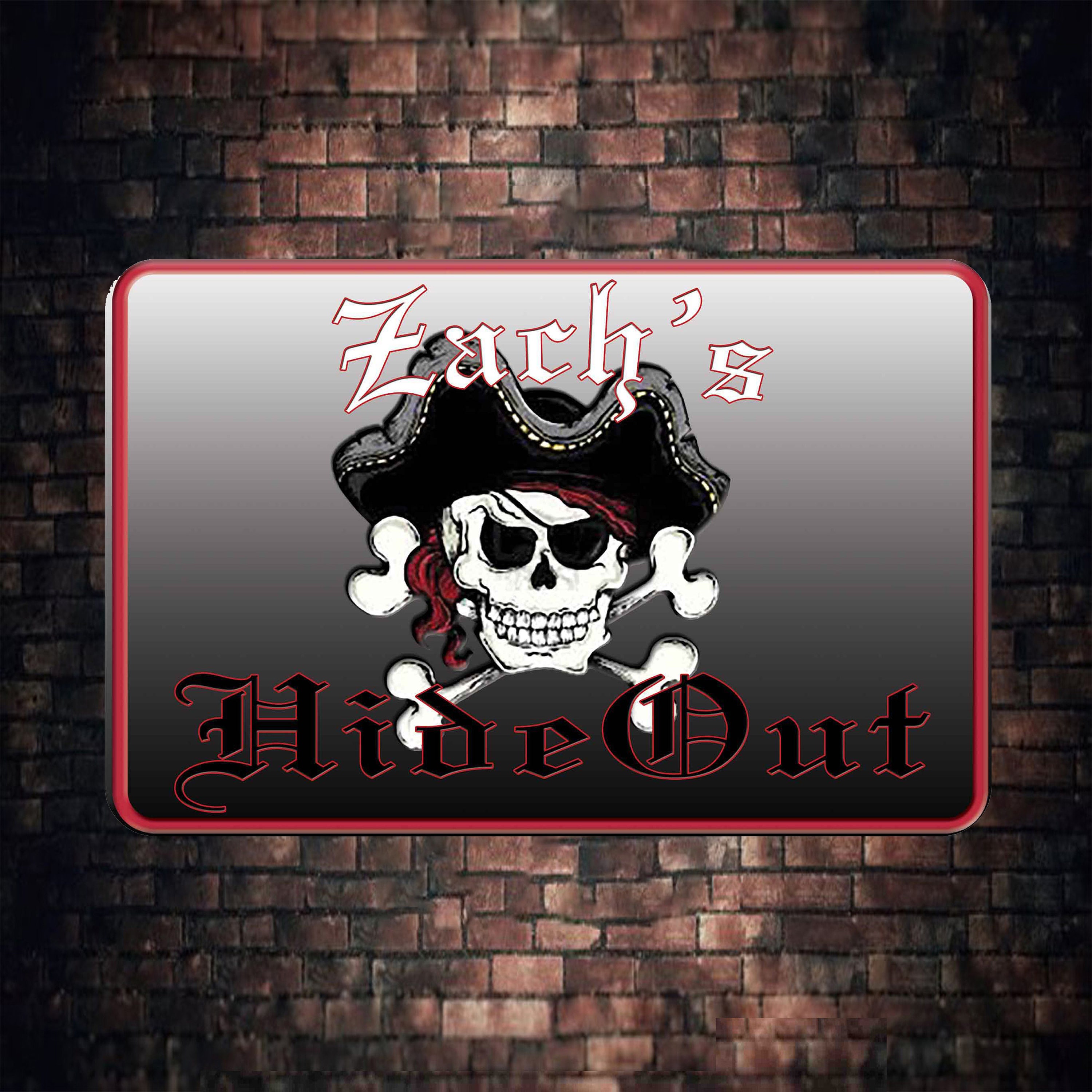 Hideout Room Sign Hideout Sign Metal Door Sign - Etsy