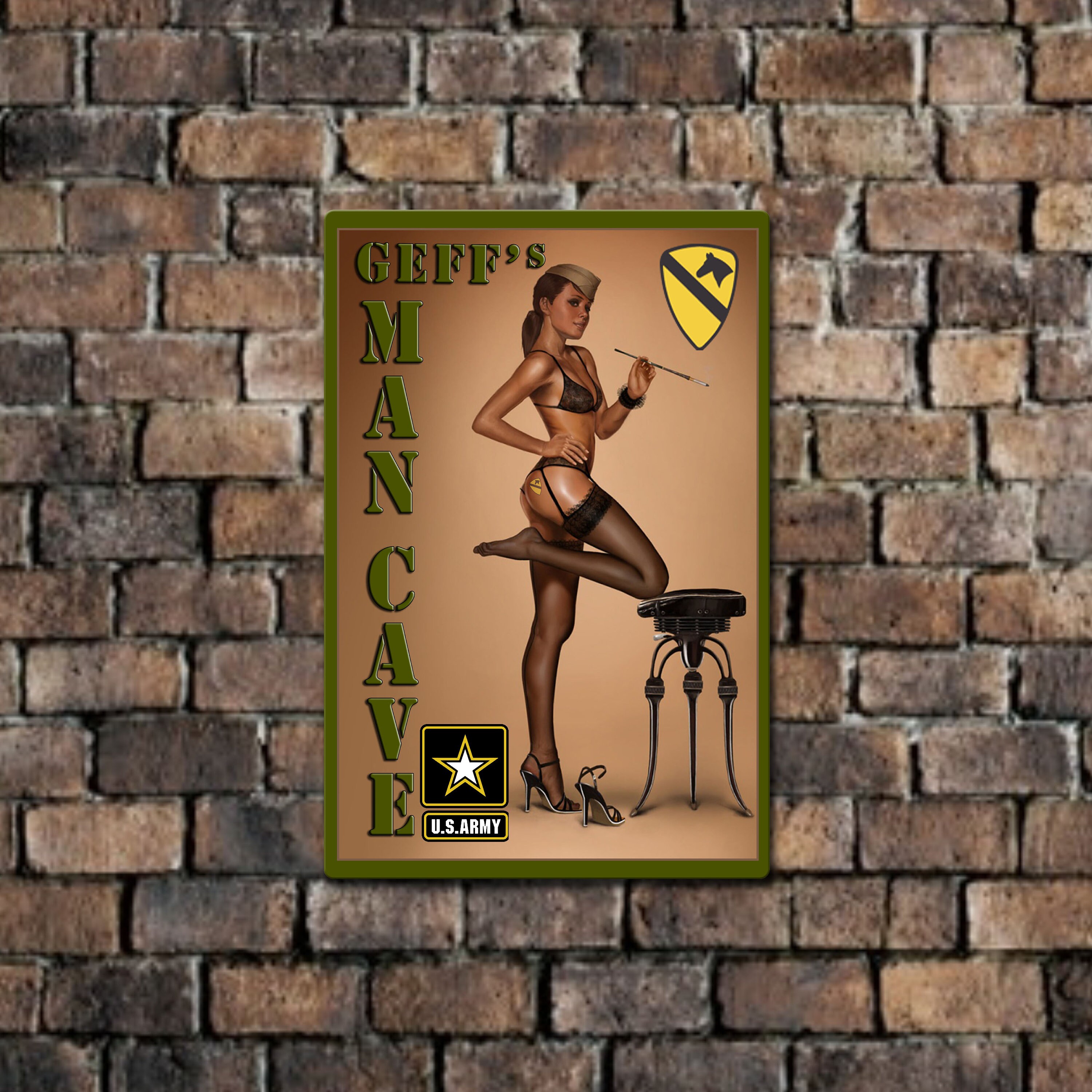 Military Pin Up Girl Tattoo