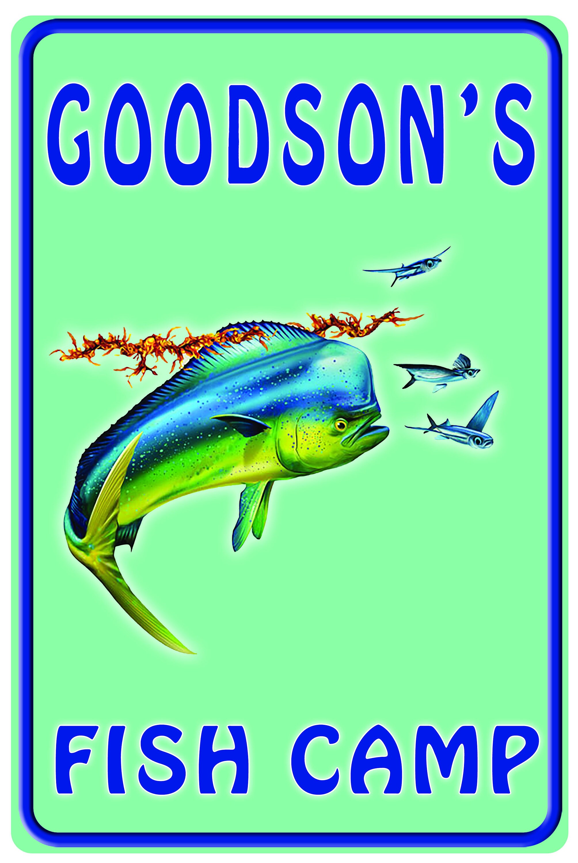 Custom Fish Camp Sign Fish Camp Sign Metal Door Sign - Etsy