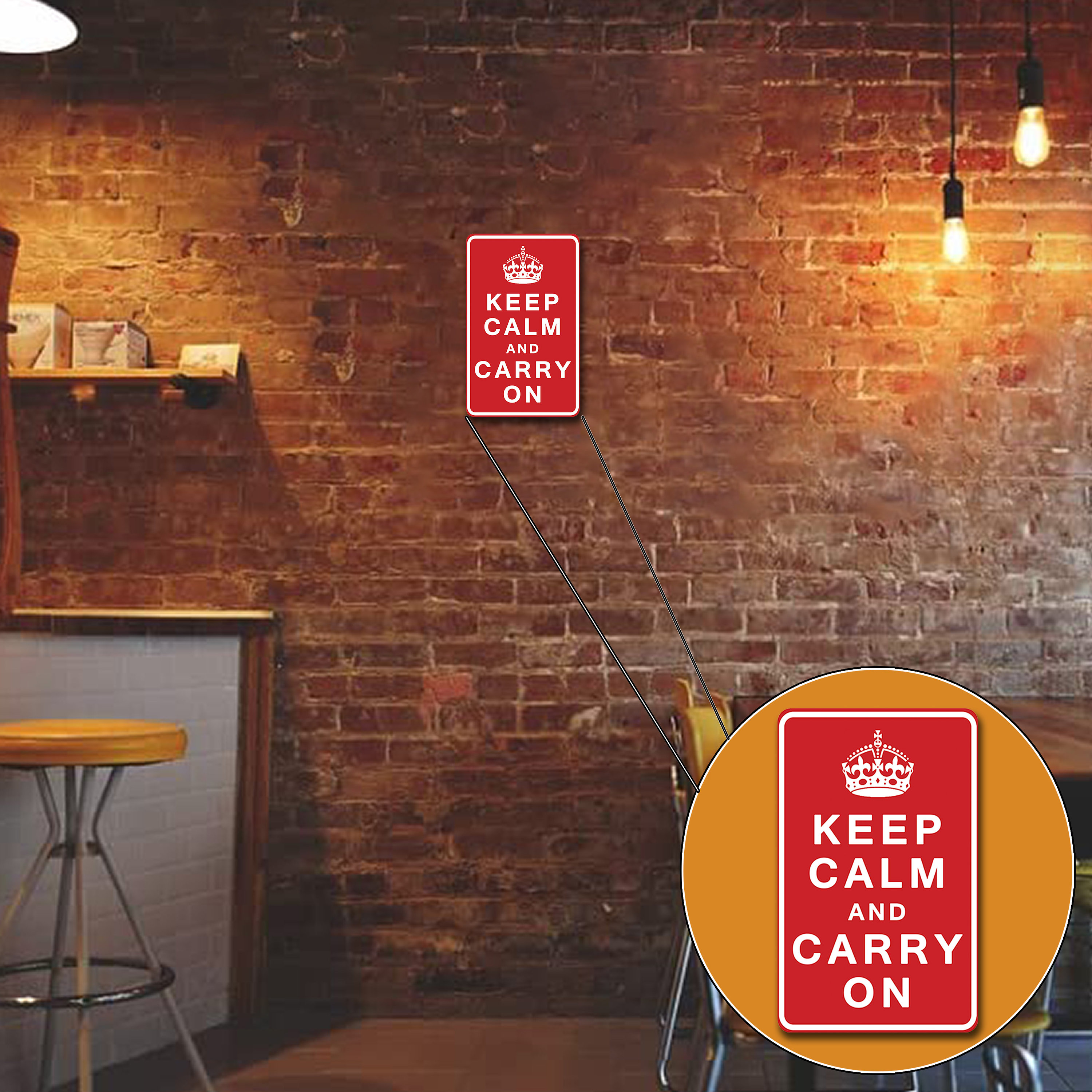 Keep Calm and Carry on Sign Keep Calm Sign Metal Door Sign - Etsy