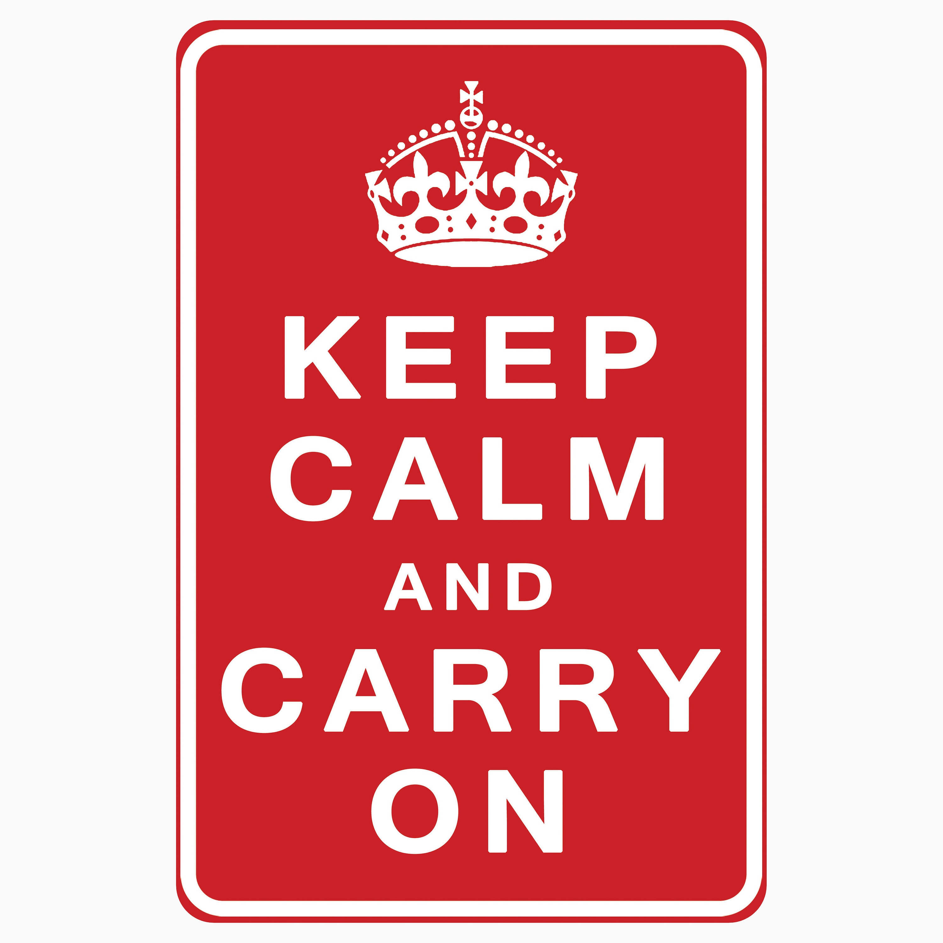 Keep Calm and Carry on Sign Keep Calm Sign Metal Door Sign - Etsy
