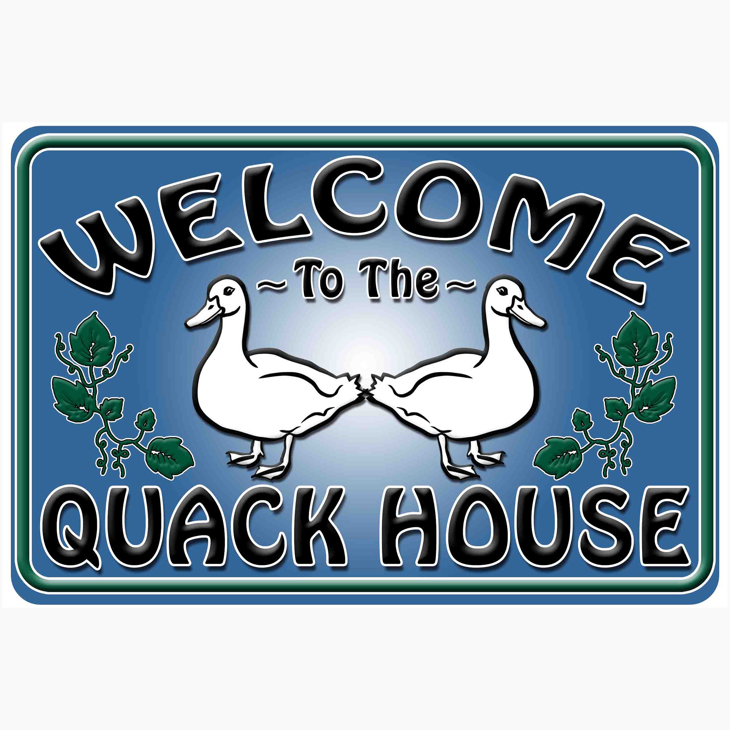 Welcome to the Quack House Sign Quack House Sign Metal Door Sign - Etsy