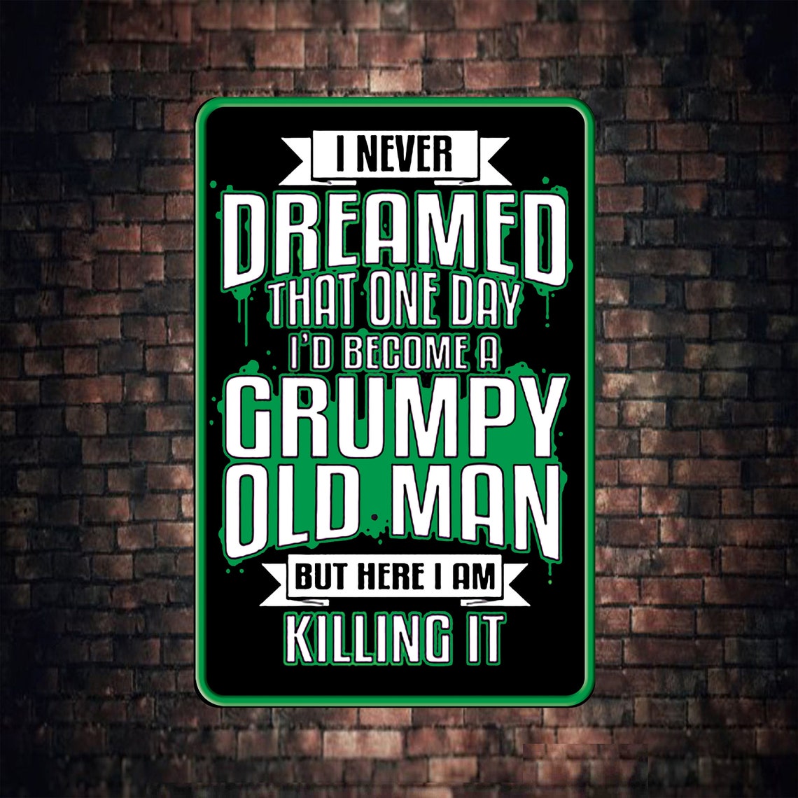 Grumpy Old Sign Old Sign Metal Door Sign - Etsy