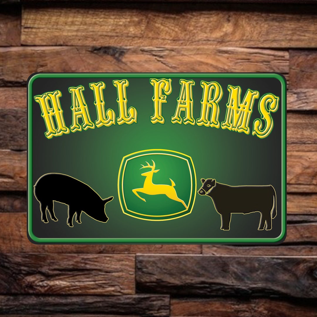Custom Farms Sign Farm Sign Metal Door Sign - Etsy