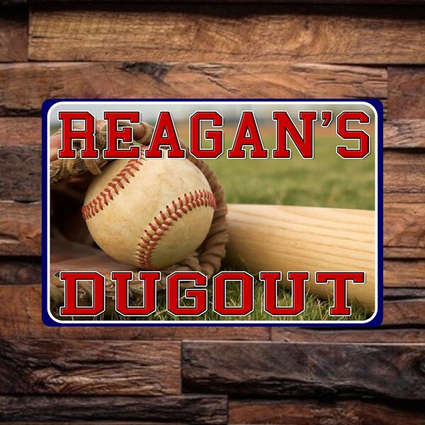 Baseball Dugout Sign - Etsy