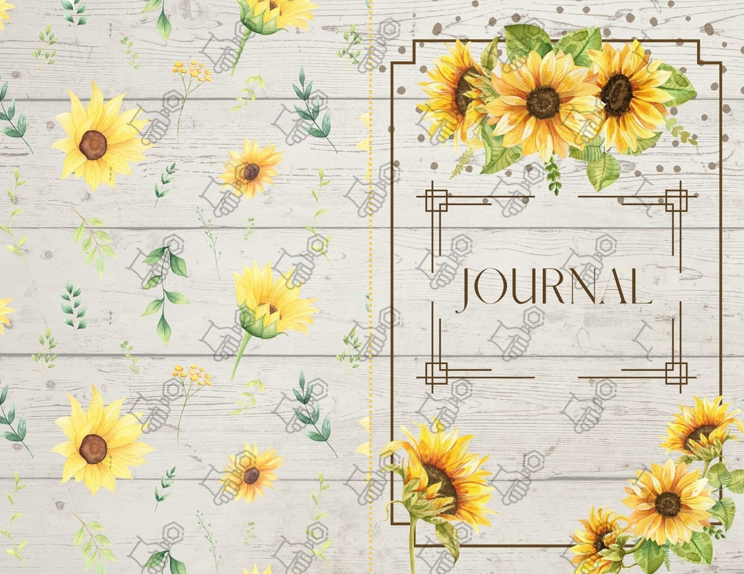 Sunflower Journal Pages - Etsy