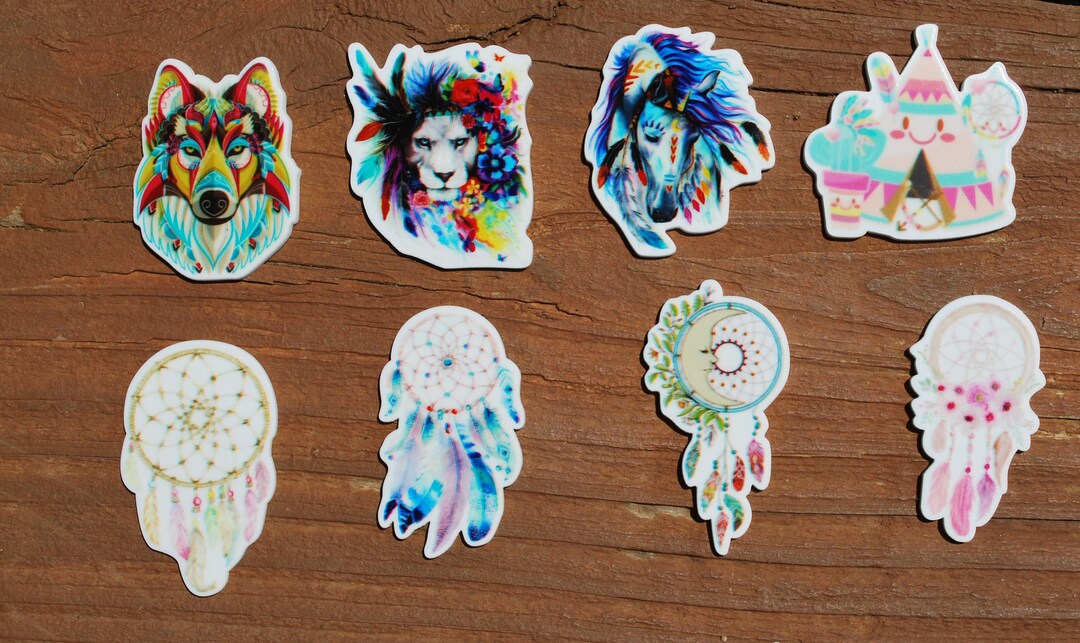 Dreamcatcher Resin Planar, Animal Resin Planar, Geometric Wolf Resin ...