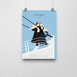 Titanic Movie Poster | Digital Download | Titanic Art Print | Titanic ...