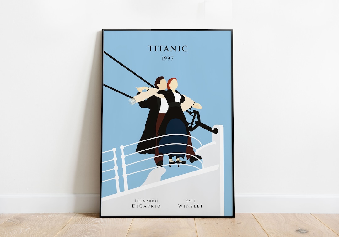 Titanic Movie Poster | Digital Download | Titanic Art Print | Titanic ...