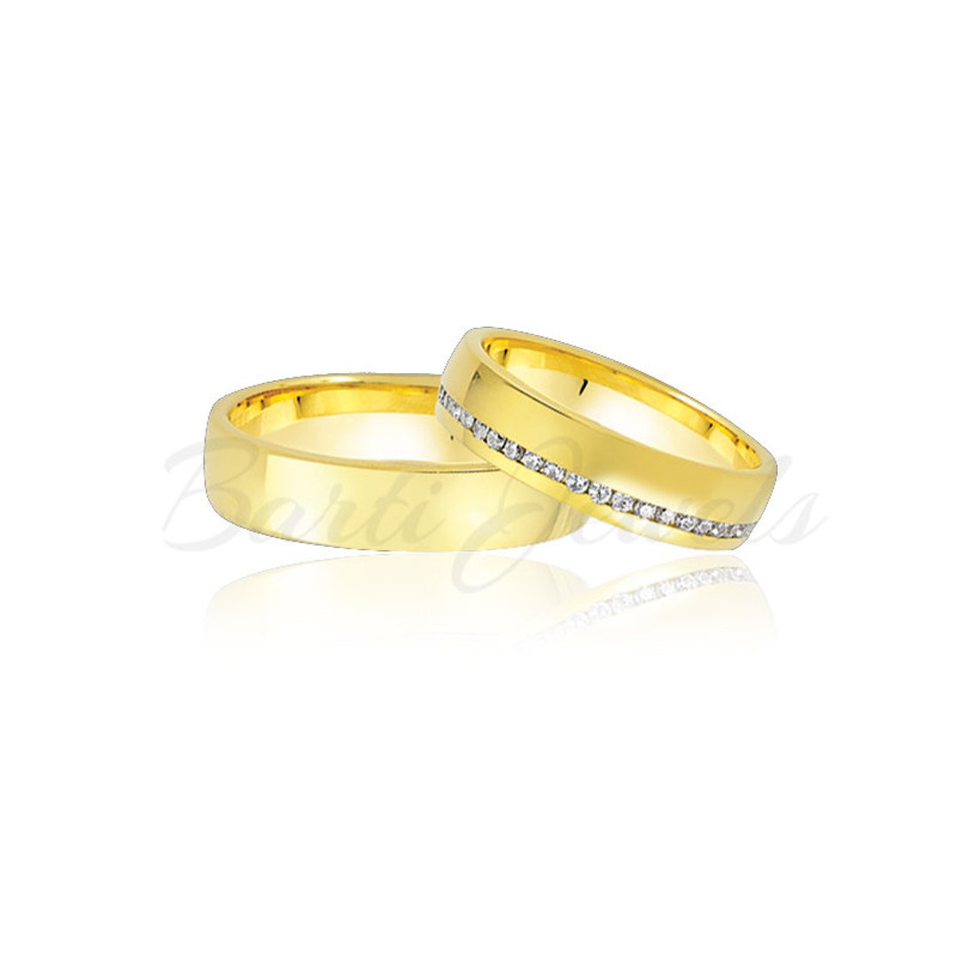 Brillant Gold Rings 8K 333 14K 585 18K 750 Wedding - Etsy