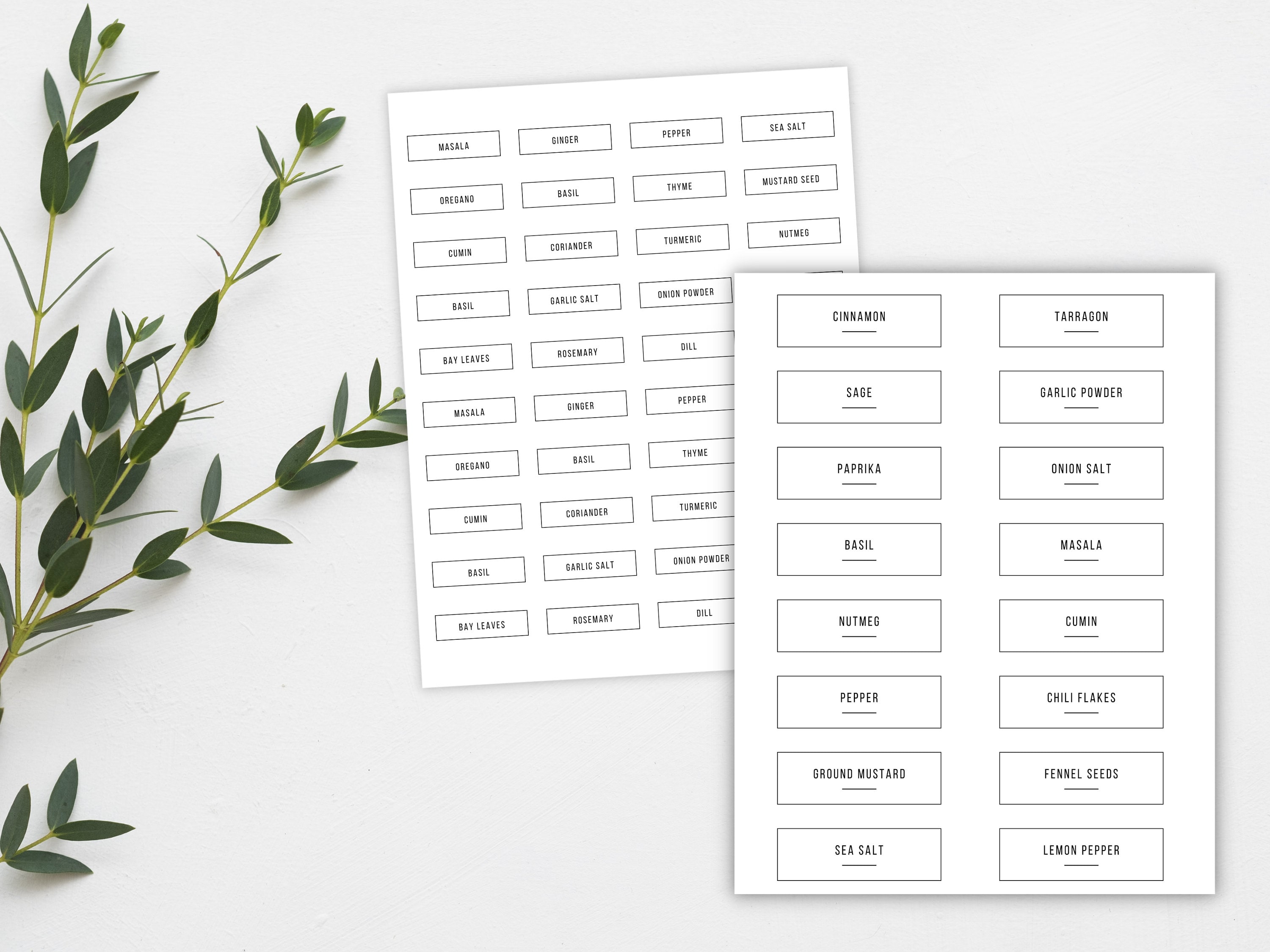 Editable Printable Pantry Labels, Home Organization Labels, Modern ...
