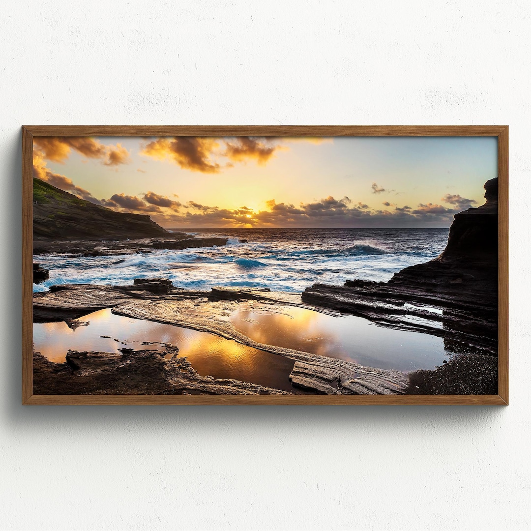 Frame TV Art, Lanai Lookout Sunrise, Oahu Hawaii - Instant Digital ...
