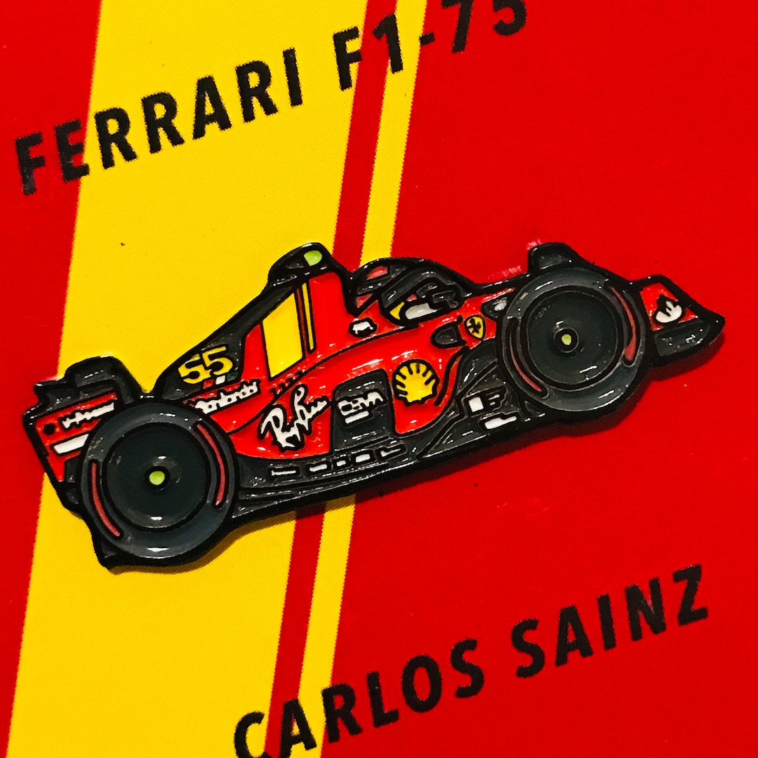 Carlos Sainz Ferrari F1-75 2023 Italy Livery 2023 F1 Enamel Pin Perfect ...