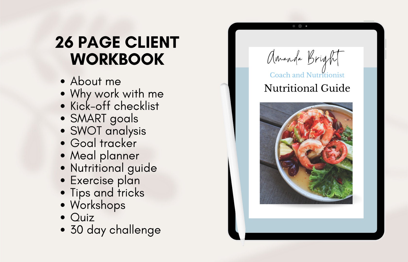 Workbook Template Canva Template Worksheet Course Lead - Etsy
