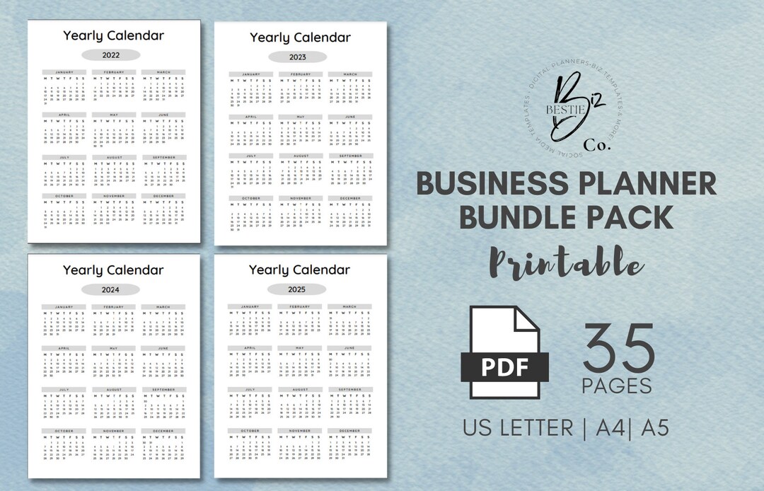 Business Planner Printable Business Planner PDF Business Planning ...