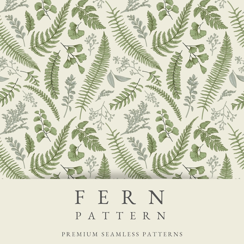 Fern Wallpaper - Etsy