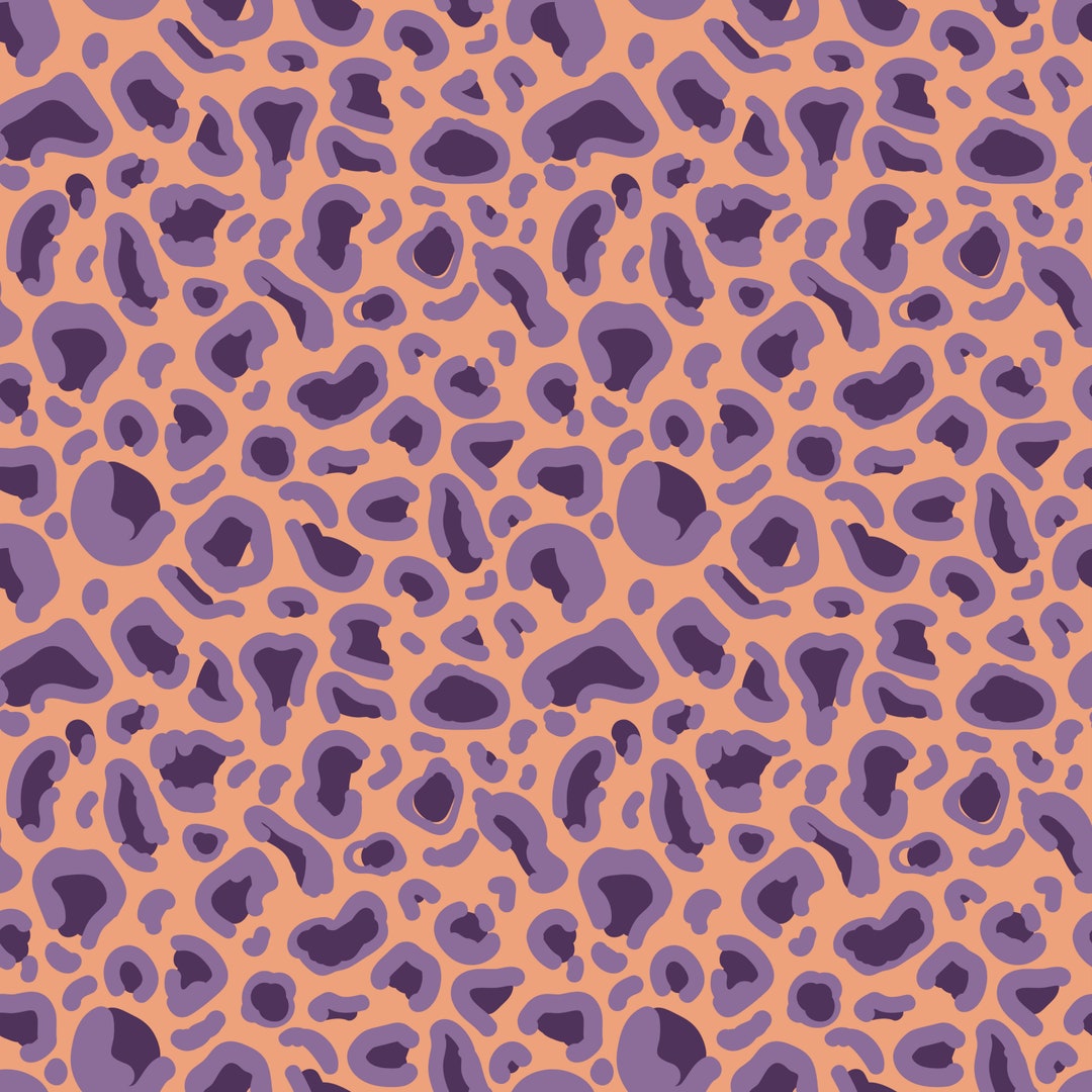 Halloween Leopard Print Seamless Pattern: Commercial Use PNG (digital ...