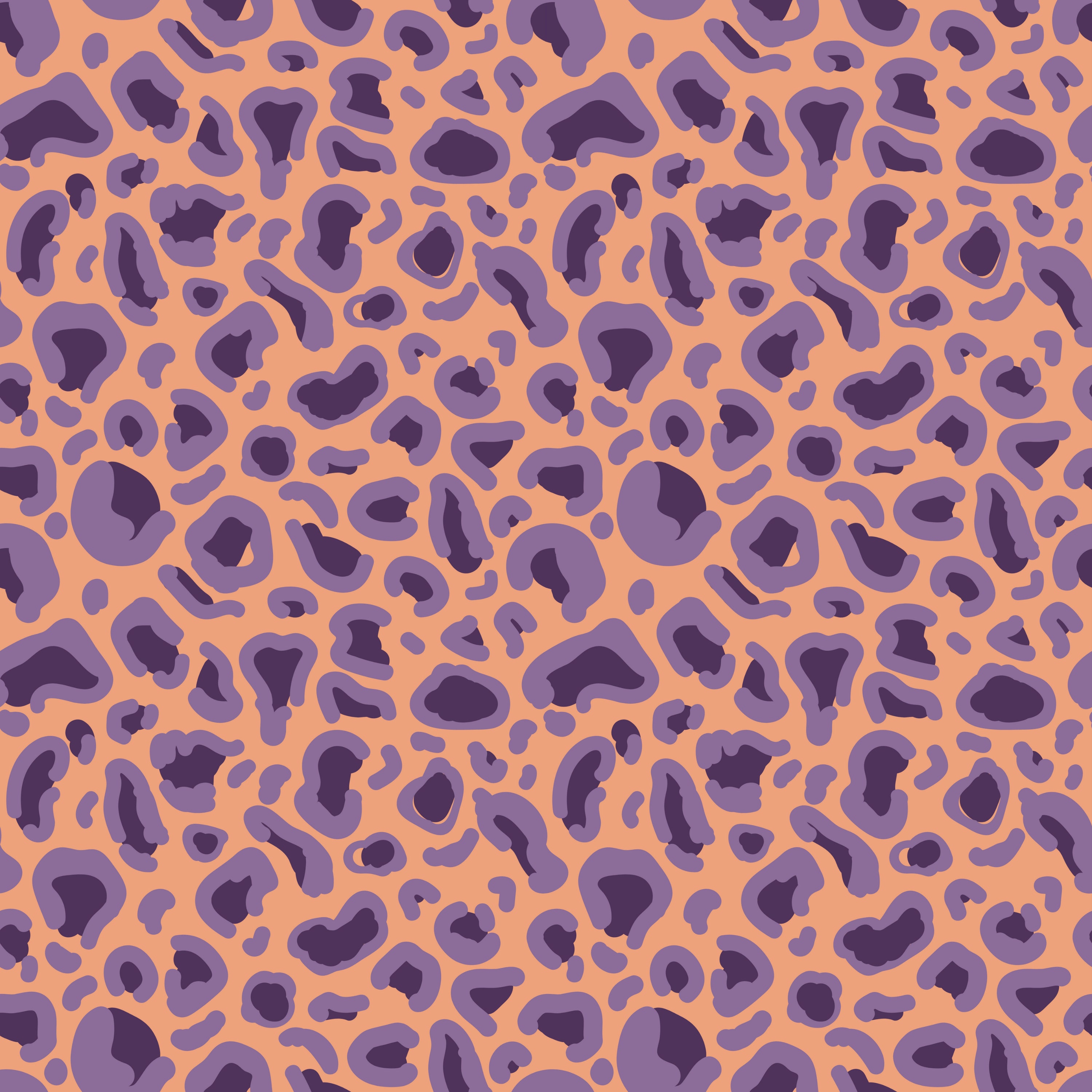 Halloween Leopard Print Seamless Pattern: Commercial Use PNG (digital ...