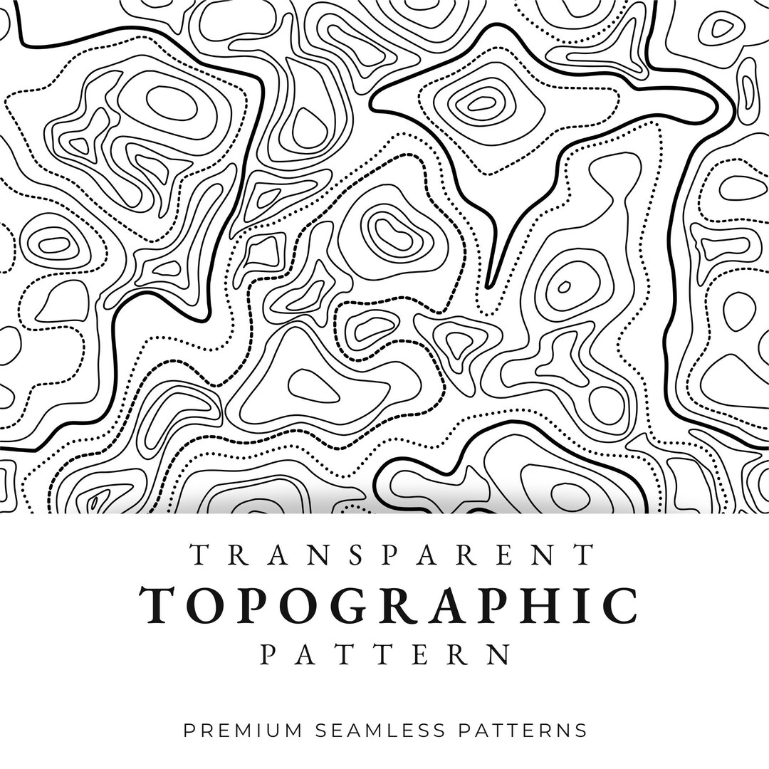 Topography Seamless Pattern: Black Urban Map (PNG Digital Download) - Etsy