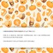 Autumn Pumpkin Latte Pie Seamless Pattern: Fall Leaves Texture (PNG) - Etsy