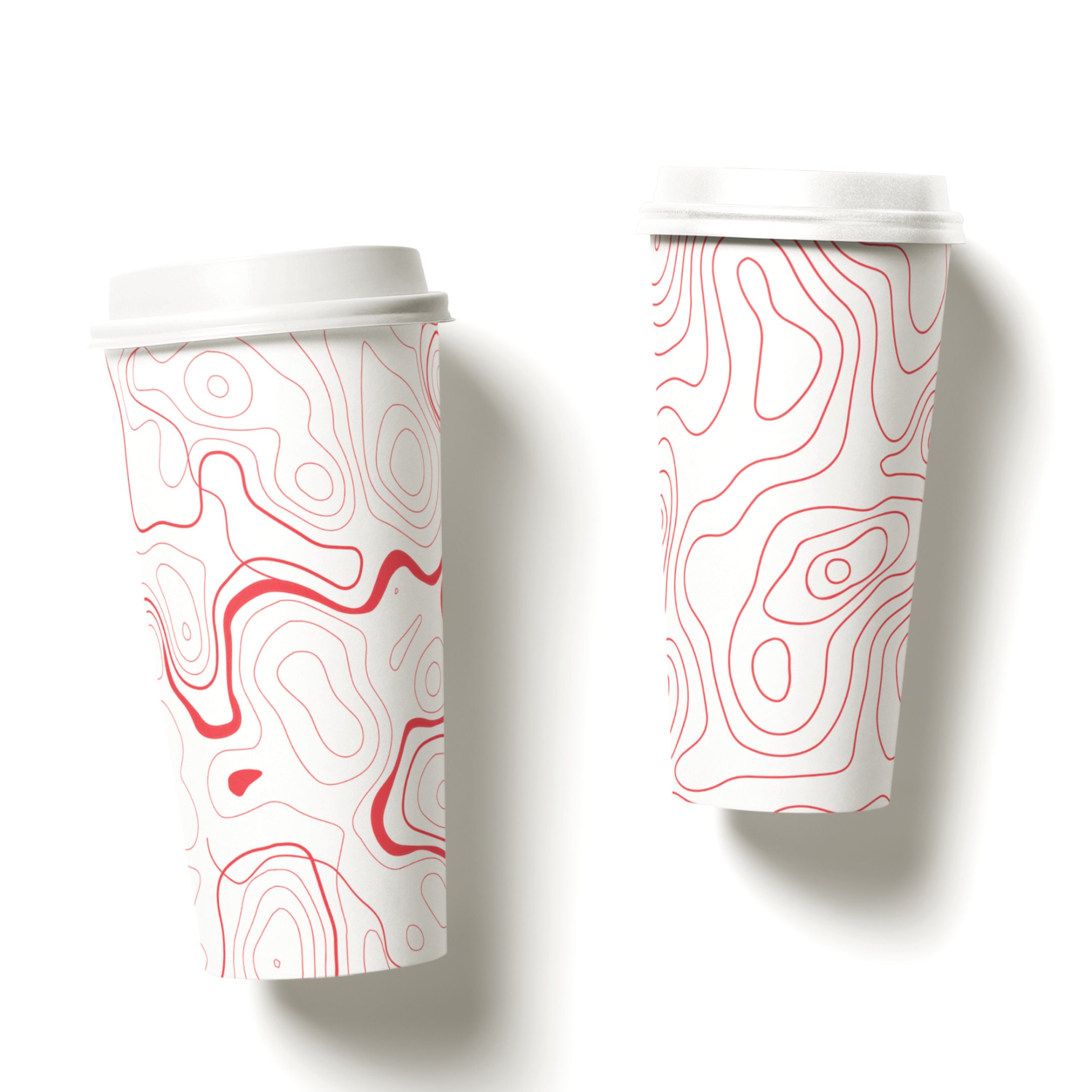 Topography Red Seamless Pattern, Transparent Map Repeat Pattern, Urban ...