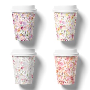 Watercolor Floral Seamless Pattern, Transparent Repeat Digital Paper ...