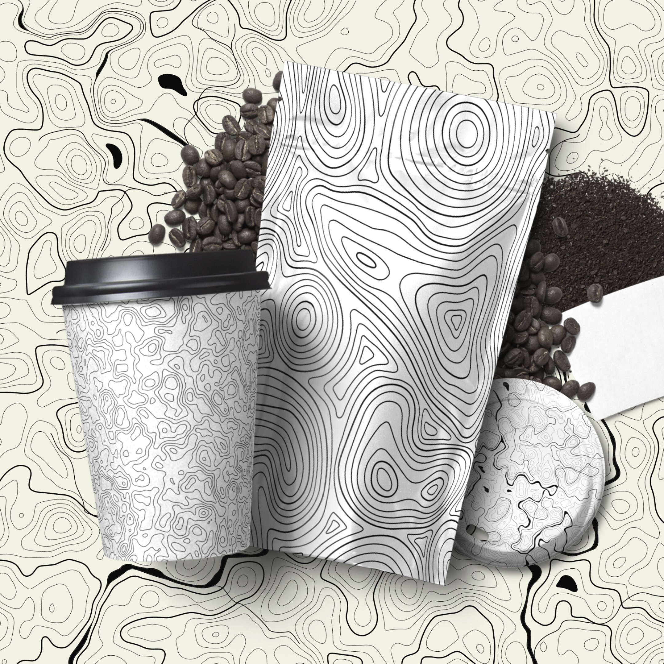 Topography Seamless Pattern Map Repeat Pattern Urban - Etsy