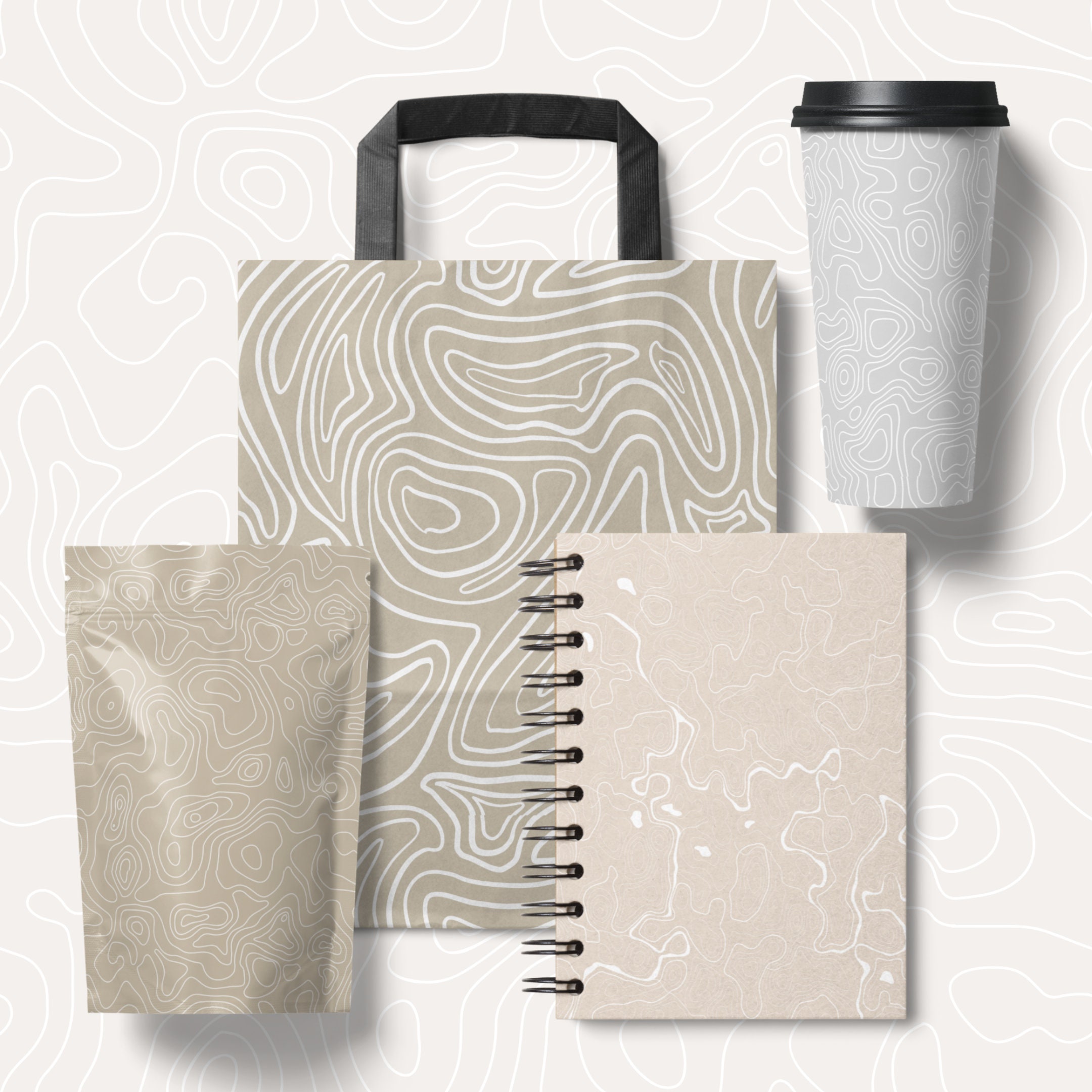 Topography White Seamless Pattern Transparent Map Repeat - Etsy