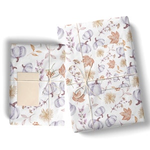 Autumn Purple Pumpkin Transparent Seamless Pattern, Watercolor Floral ...