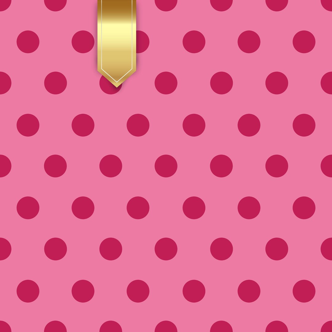 Pink Polka Dot Seamless Pattern: Colorful Trendy Design (PNG Digital ...