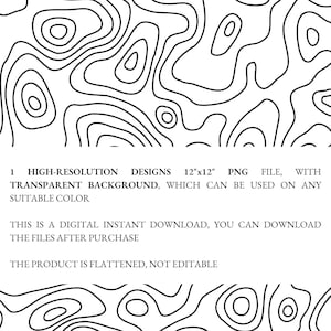 Topography Seamless Pattern, Map Repeat Pattern, Urban Transparent ...