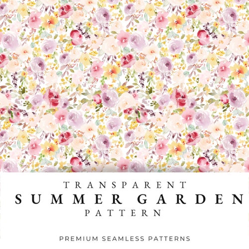 Floral Seamless Pattern Seamless Digital Paper Romantic - Etsy