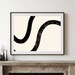 Minimal Wall Art | Black and White Poster, Paint Brush Line Art Print ...