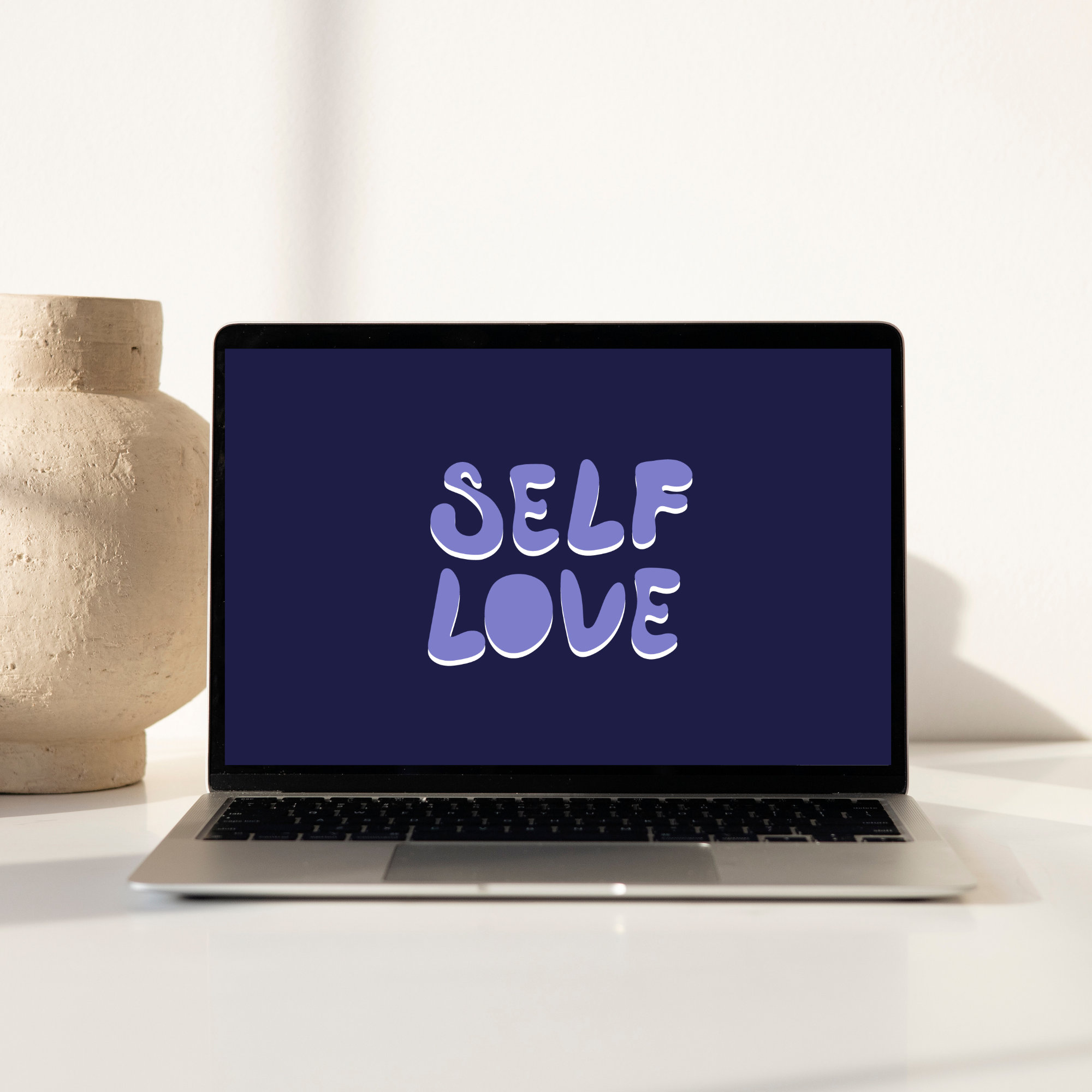 Self Love Desktop Wallpaper | Aesthetic Digital Wallpaper | Trendy ...