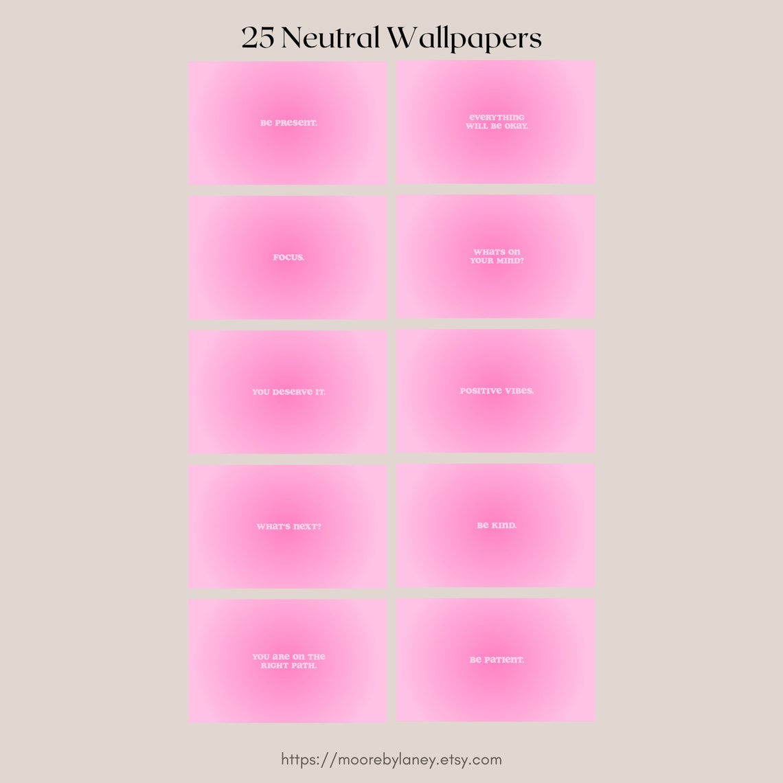 25 Pink Affirmation/motivational Desktop Wallpapers | Pink Positive ...