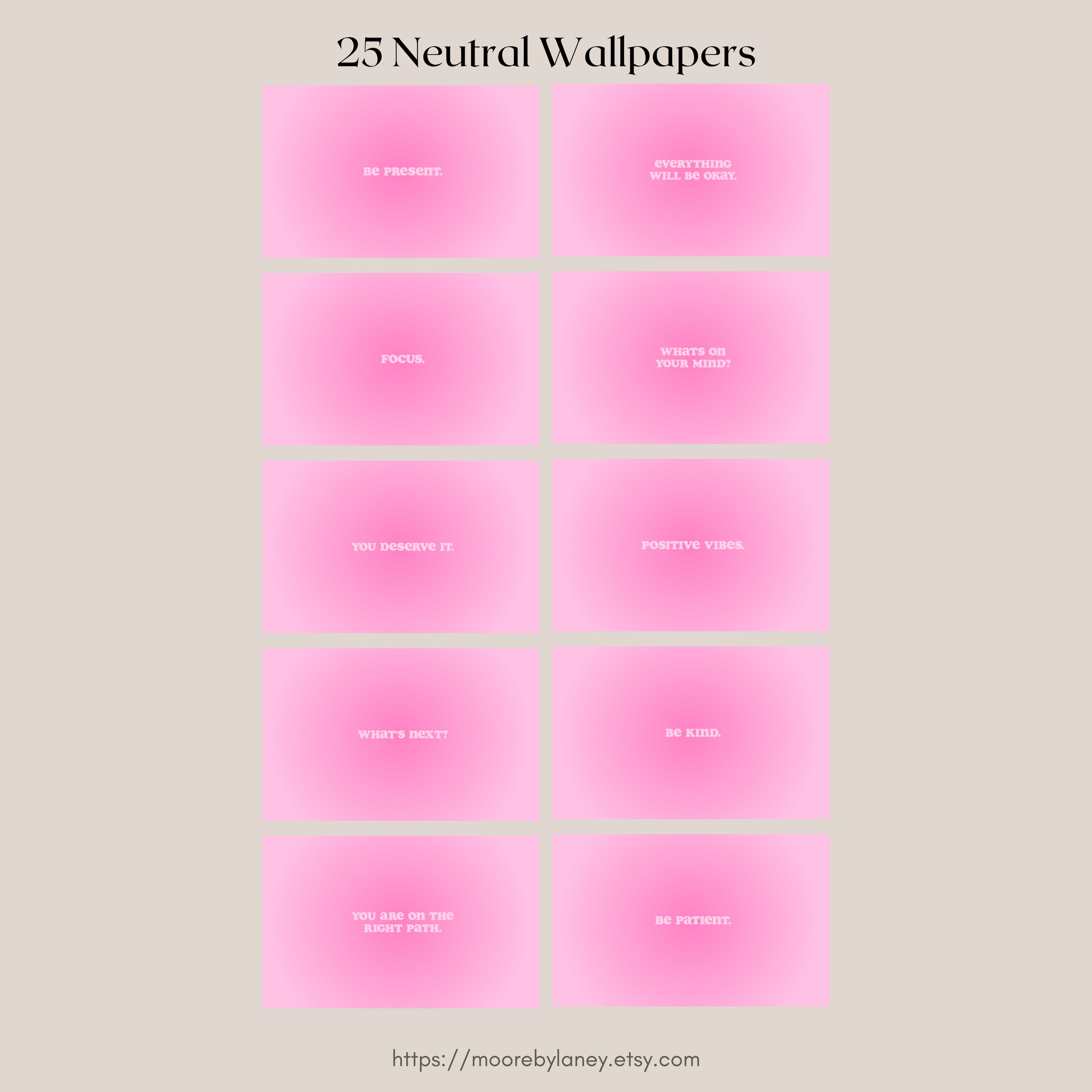 25 Pink Affirmation/motivational Desktop Wallpapers | Pink Positive ...