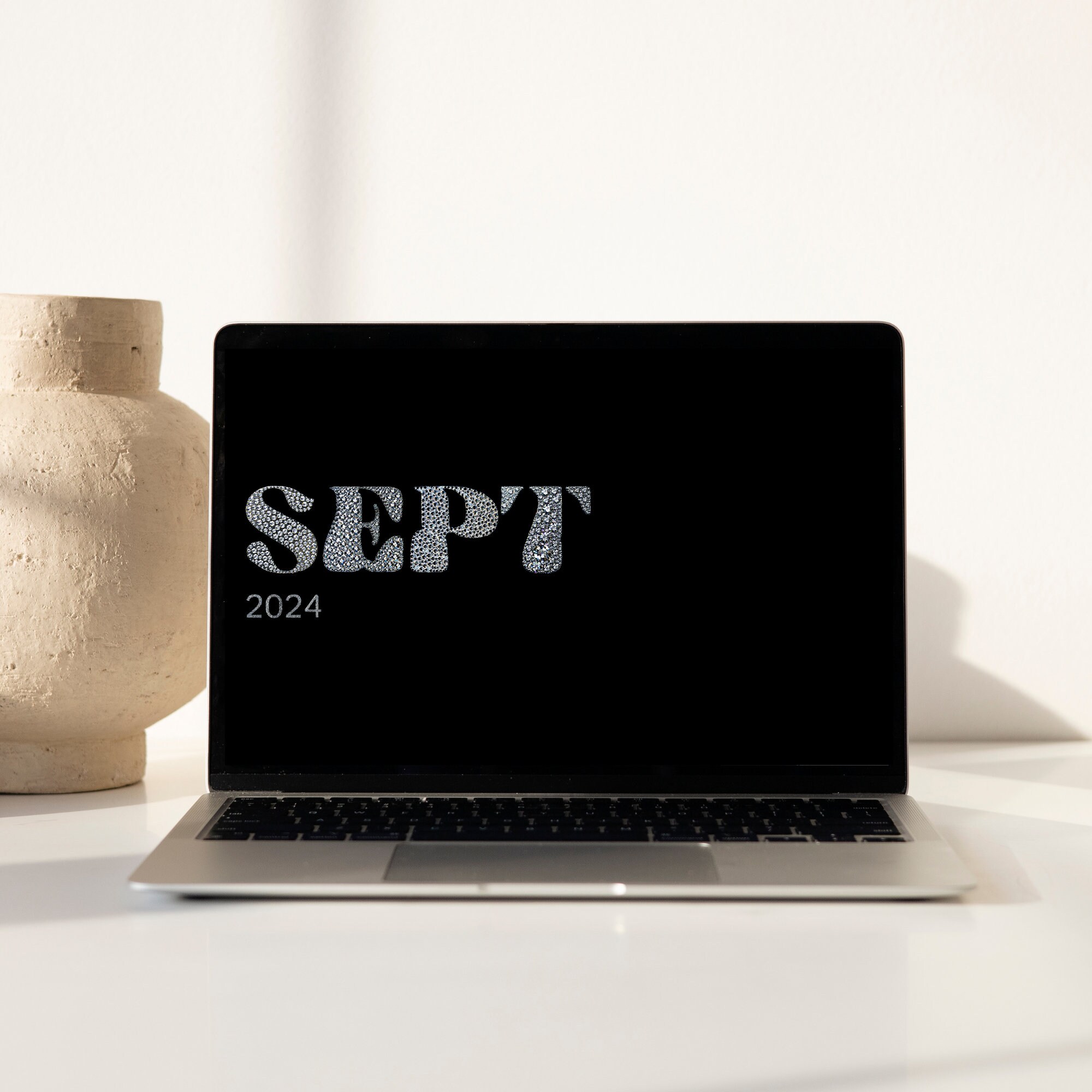 12 Pc. 2024 Desktop Wallpaper Pack Diamond Glitter Sparkly Design ...