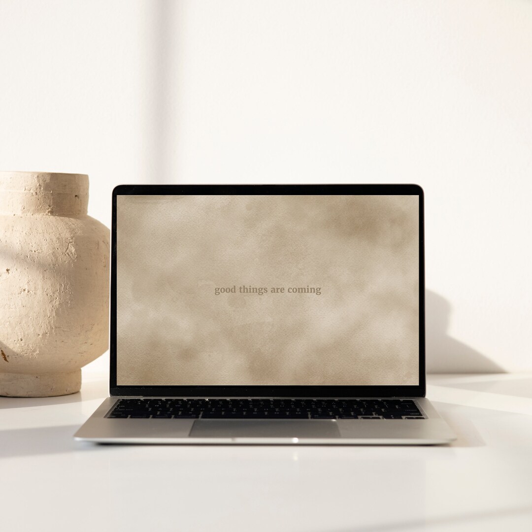 Good Things Are Coming Desktop Wallpaper | Aesthetic Digital Wallpaper ...