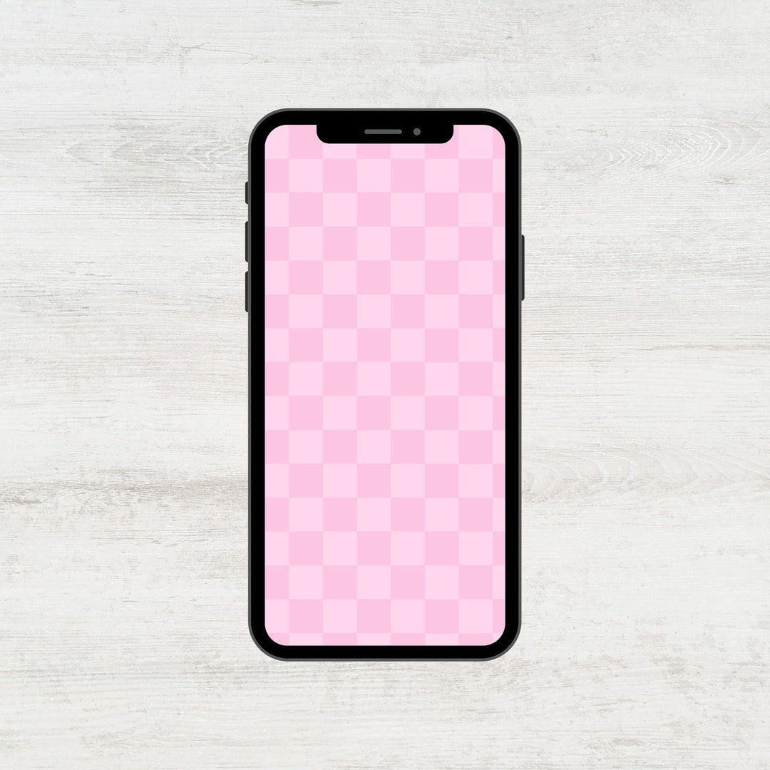 Pink Checkered iPhone Wallpaper | Trendy iPhone Home Screen | Aesthetic ...