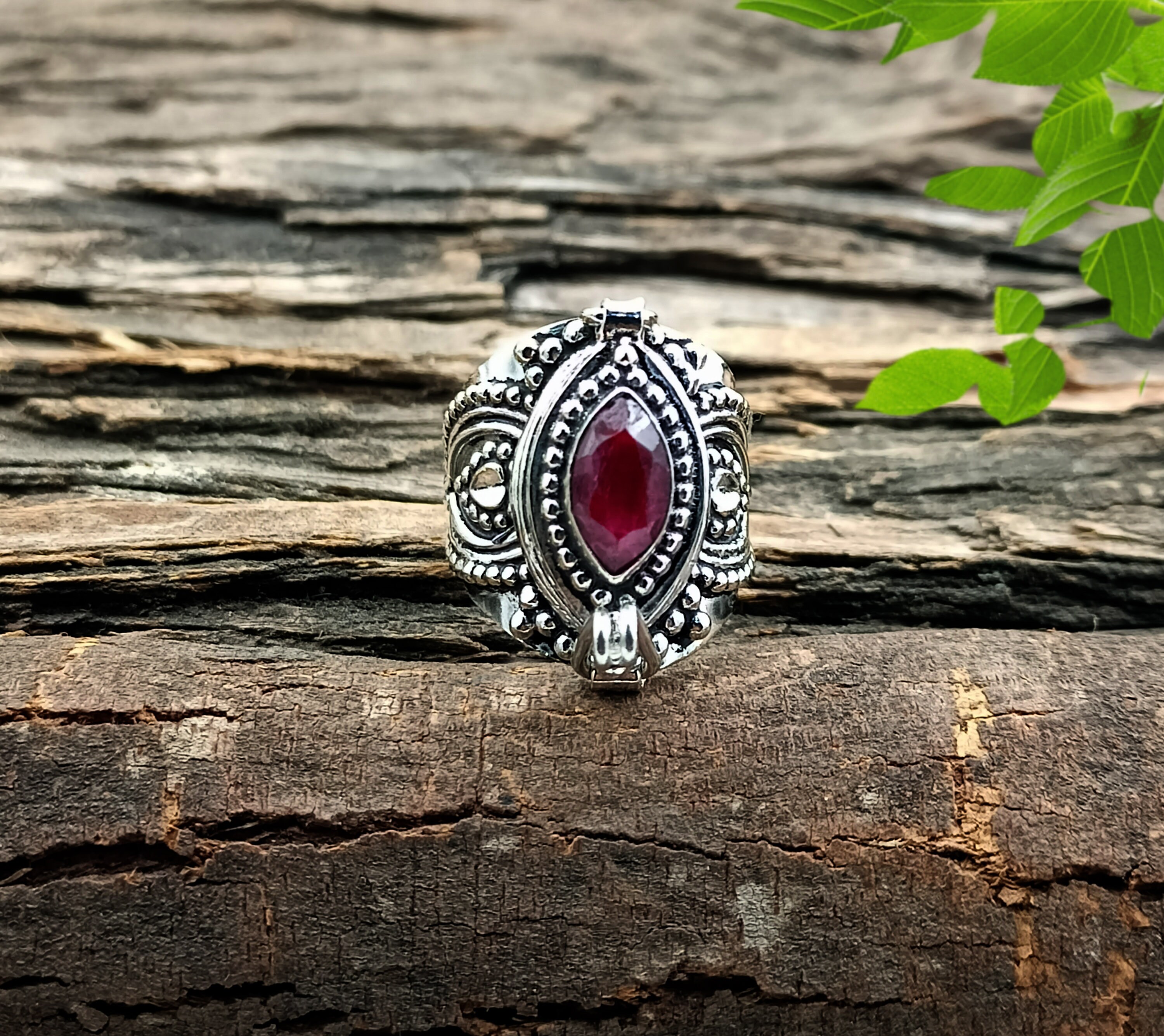 Pink Ruby Poison Ring 925sterling Silver Ring Handmade - Etsy