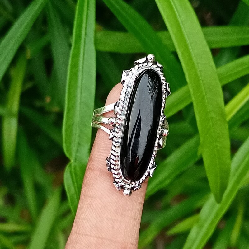 Onyx Ring - Etsy