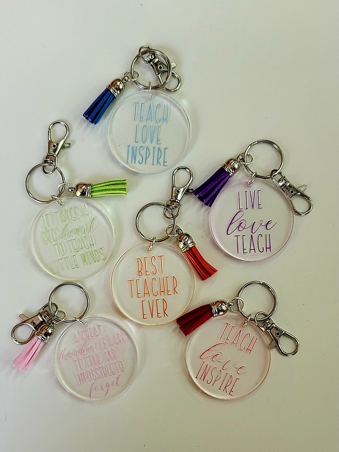Teacher Keychains, Teacher Appreciation Keychains - Etsy