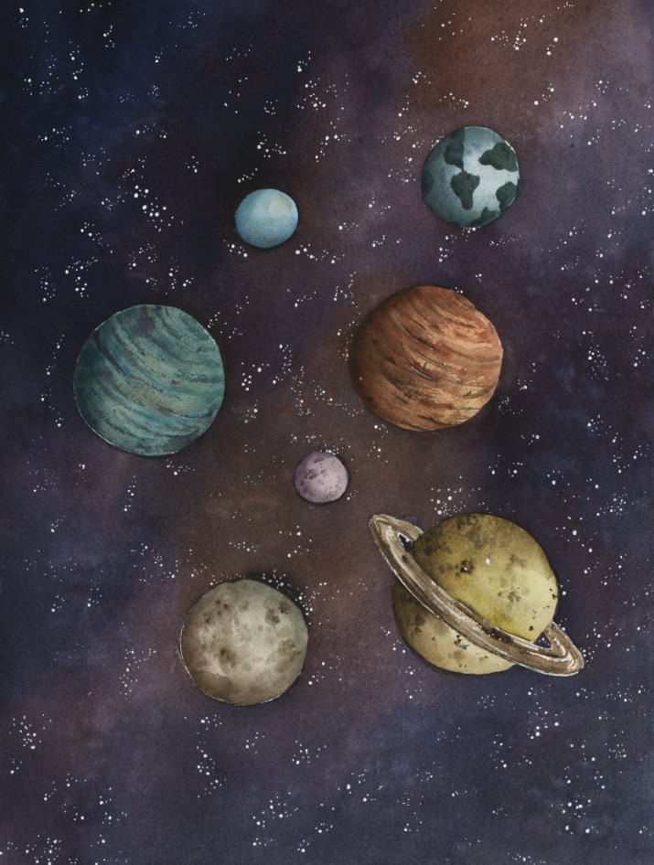Universe Painting, Galaxy, Space, Cosmic, Astronomy, Celestial, Outer ...