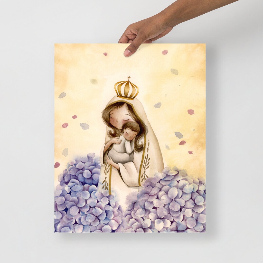 Mother Mary Jesus Painting, Virgin, Religious, Catholic, Blessed, Art ...