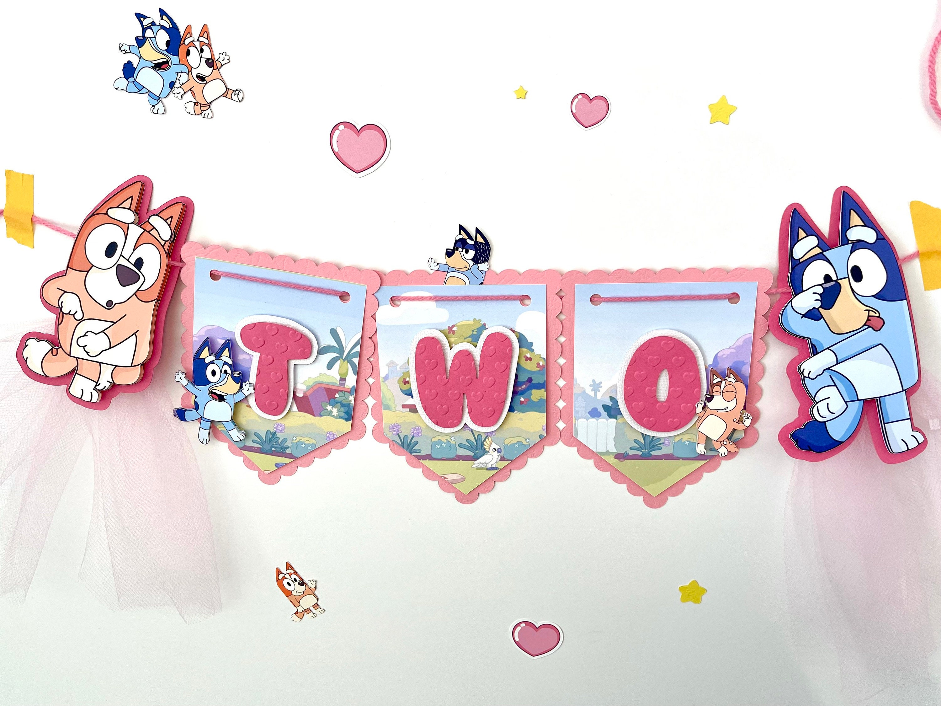 Bluey birthday banner Bluey and bingo cumpleaños fiesta - Etsy México