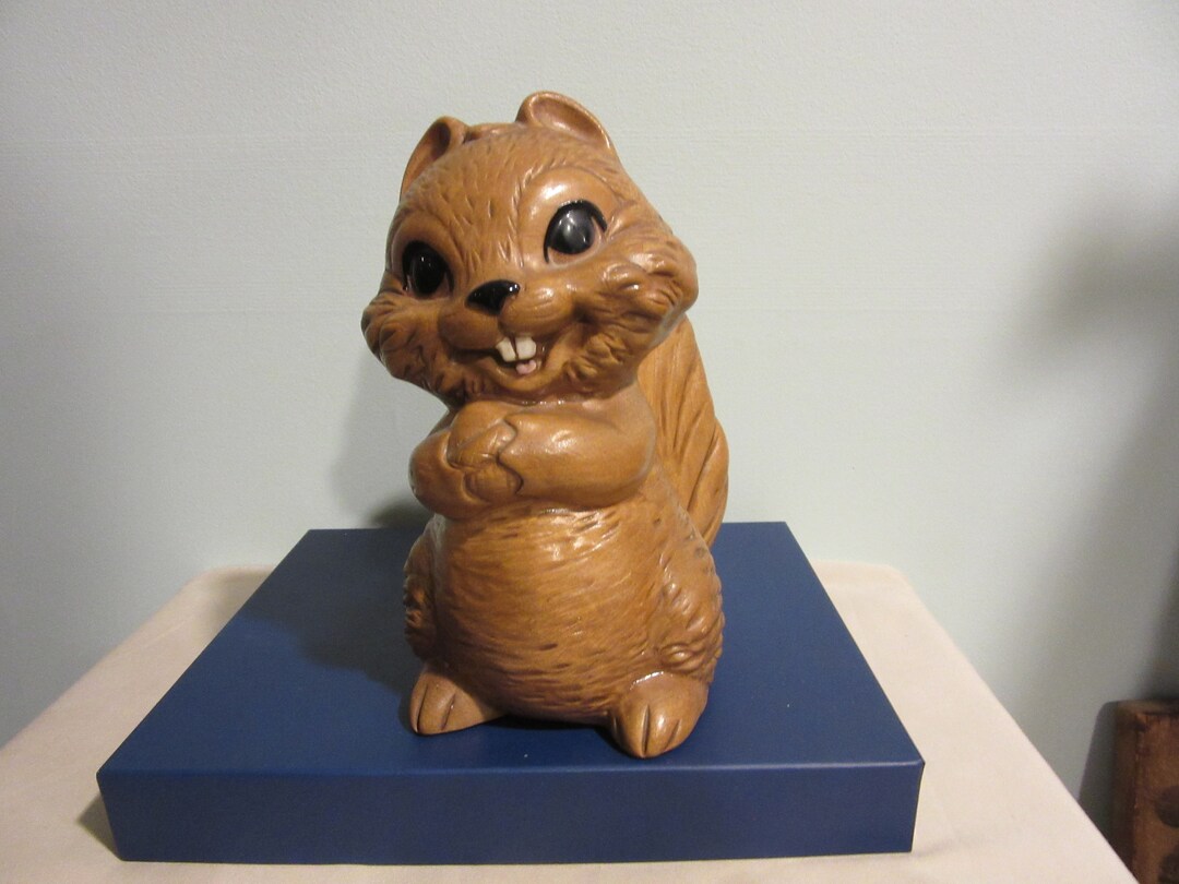 Vintage Twin Winton Ca. Ceramic Squirrel, Chipmunk Bank - Etsy