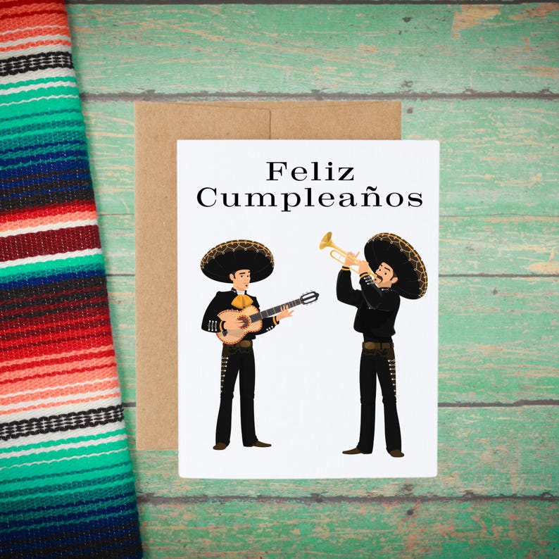 Feliz Cumpleanos| Spanish Card| Happy Birthday| Birthday Card | - Etsy