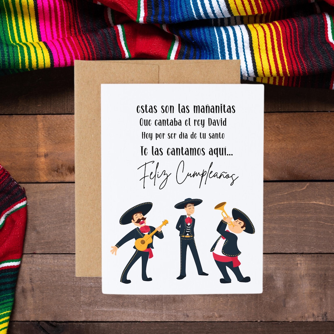 Feliz Cumpleanos| Spanish Card| Happy Birthday| Birthday Card | - Etsy